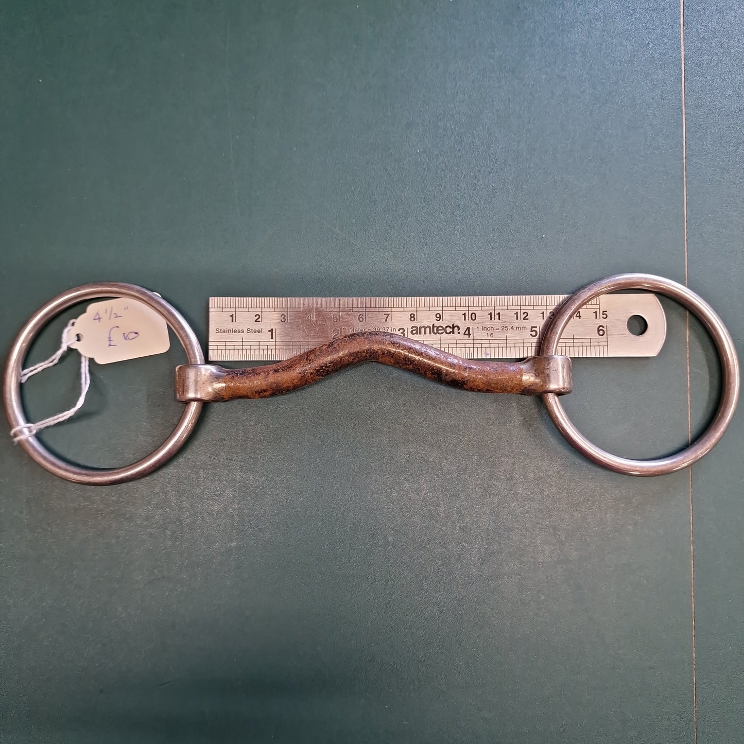 4.5" loose ring sweet iron ported snaffle bit B142 – The Bit Doctor