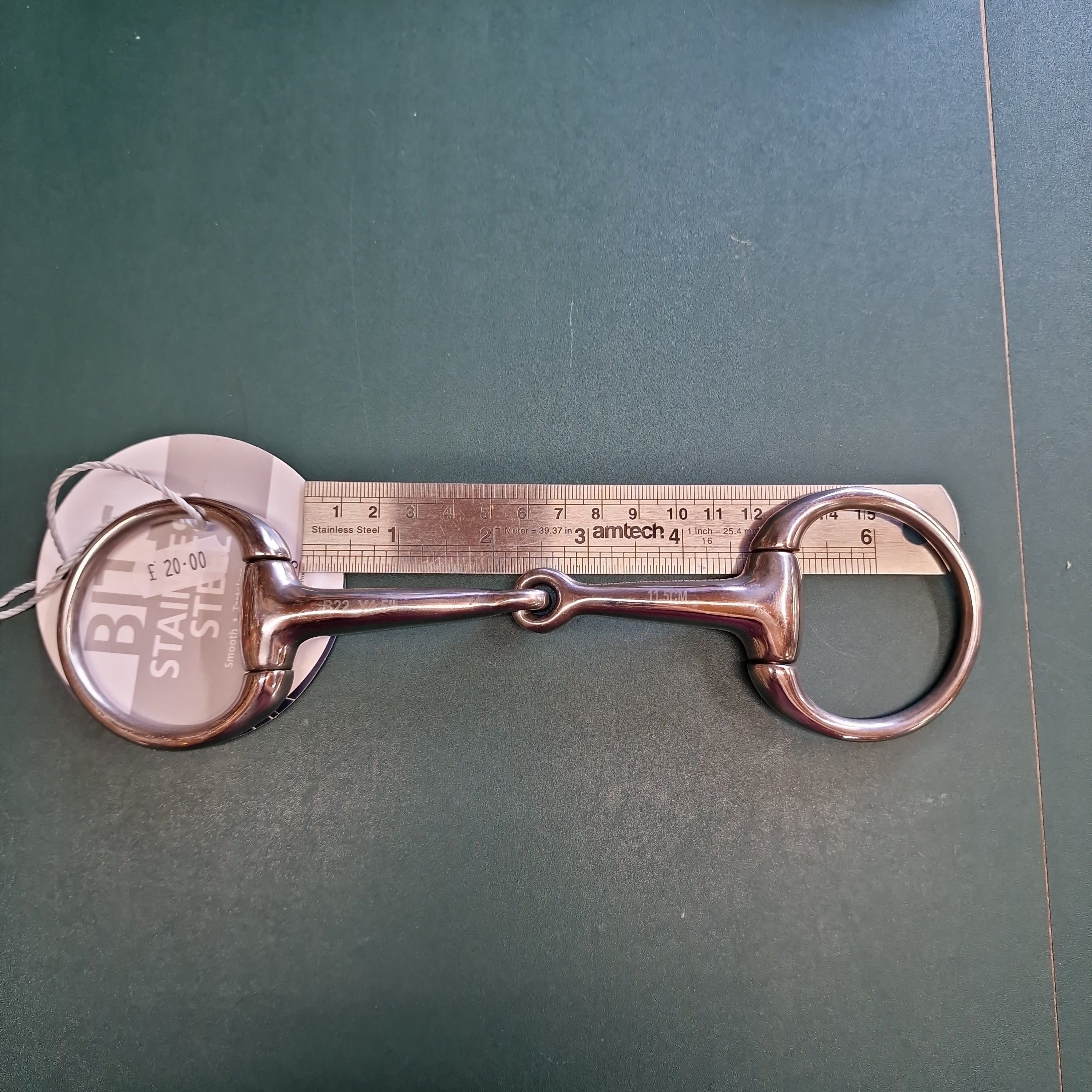 4.5" eggbutt jointed bradoon snaffle bit B115 – The Bit Doctor