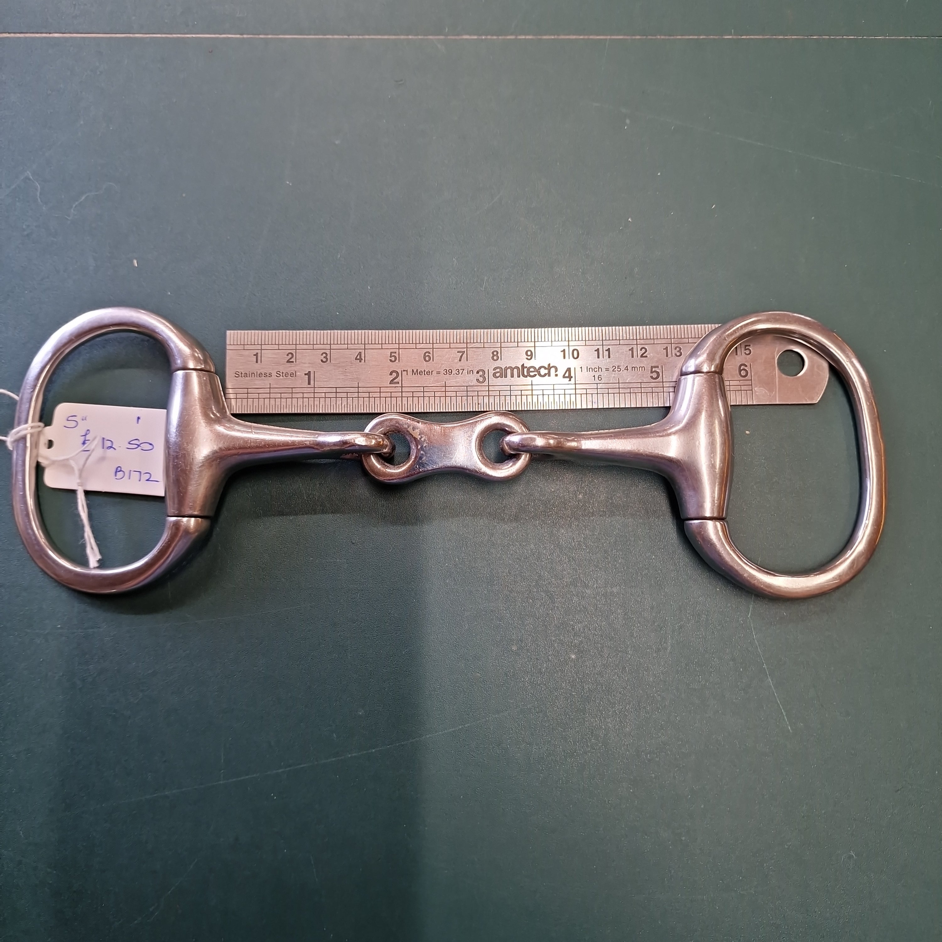 5" eggbutt french link snaffle bit B172 – The Bit Doctor
