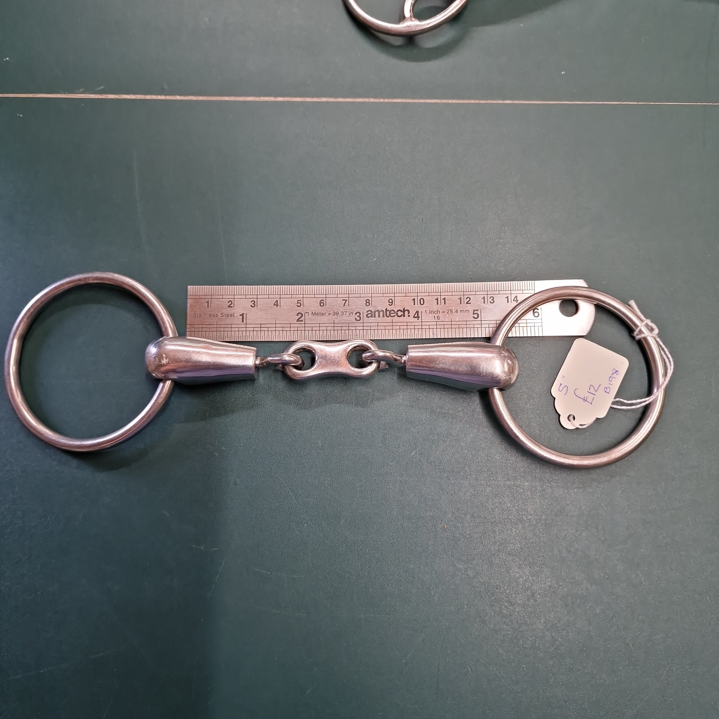 5" loose ring rotating french link snaffle bit B198 – The Bit Doctor