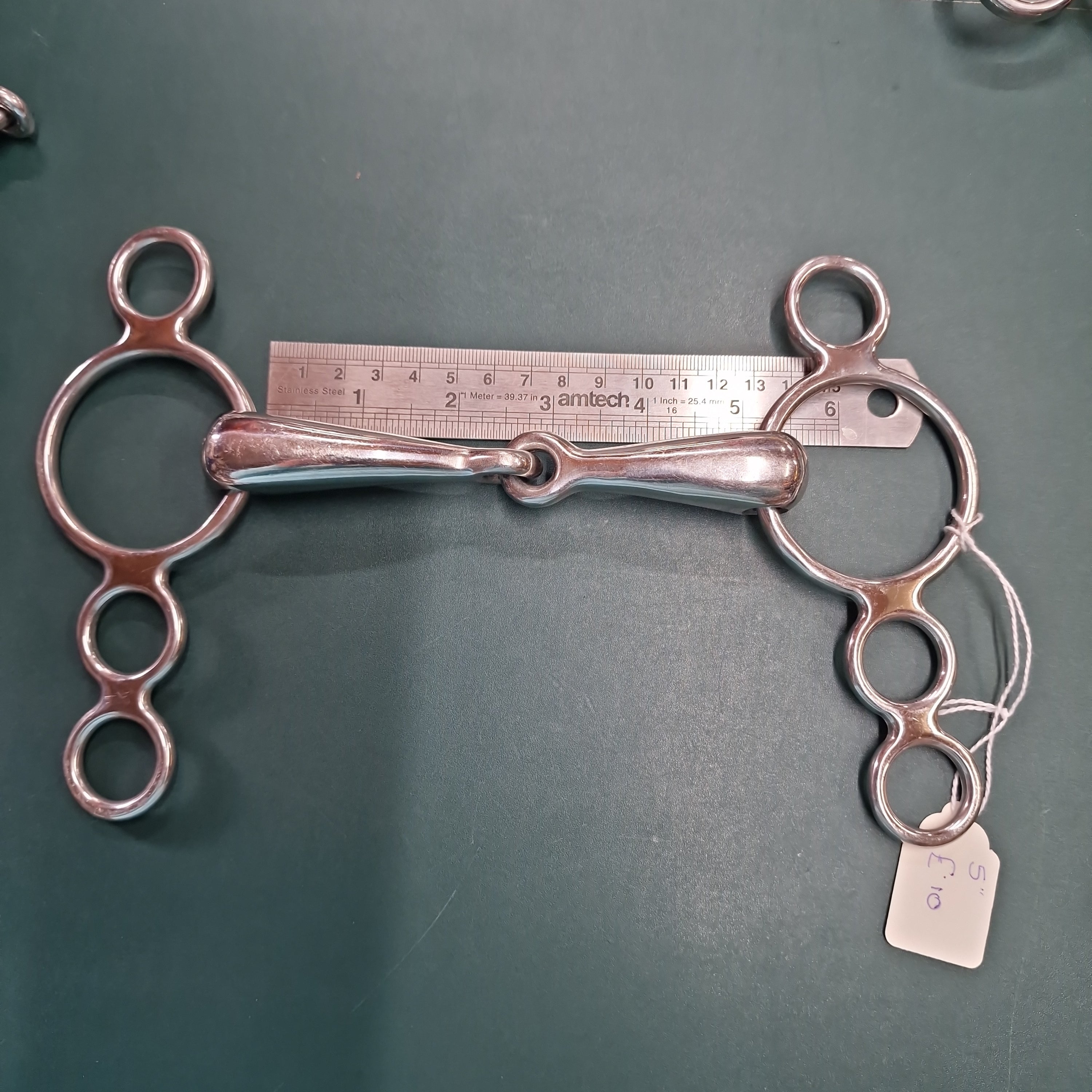 5" dutch gag jointed bit B305 small ring – The Bit Doctor