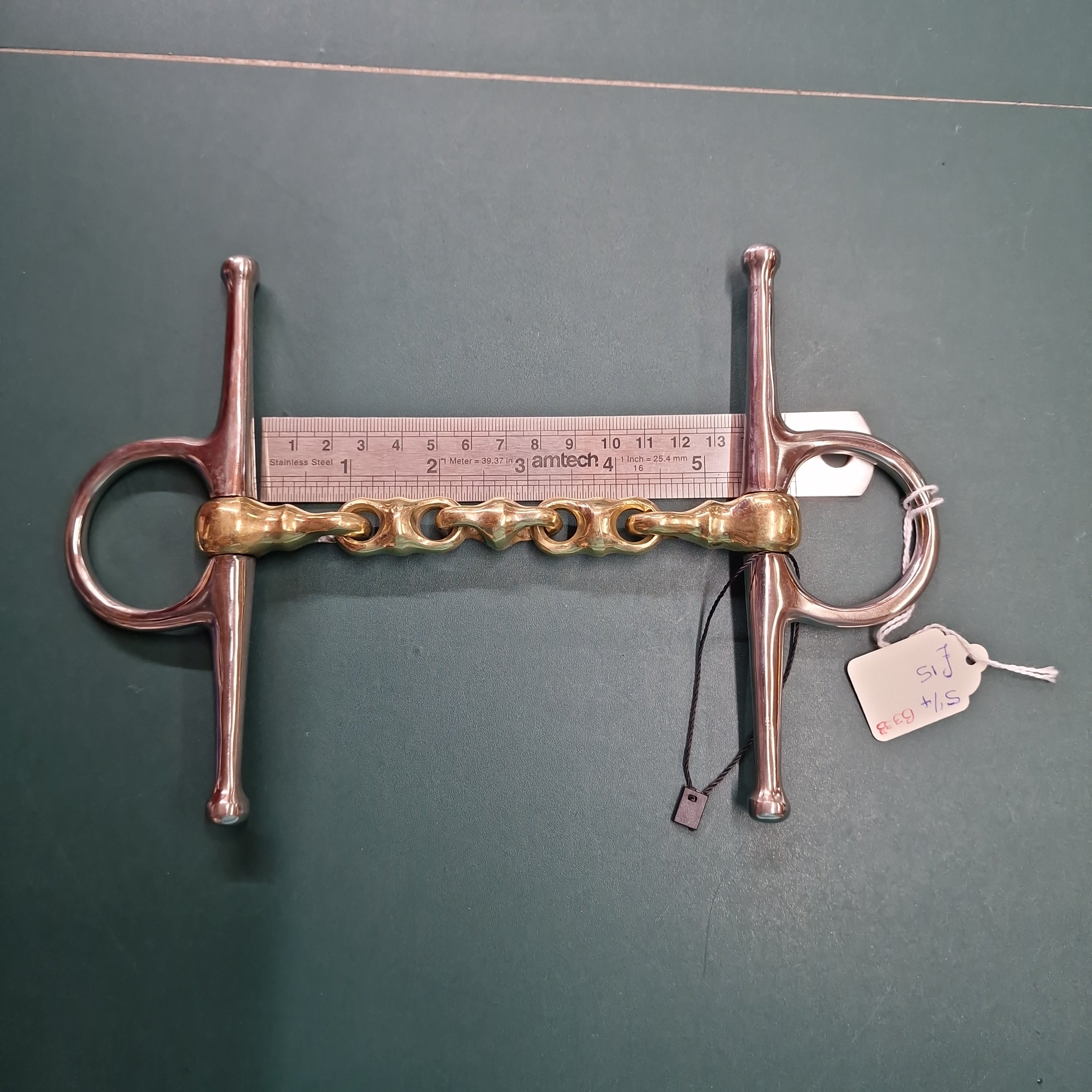 5.25" full cheek copper waterford snaffle bit B333 – The Bit Doctor