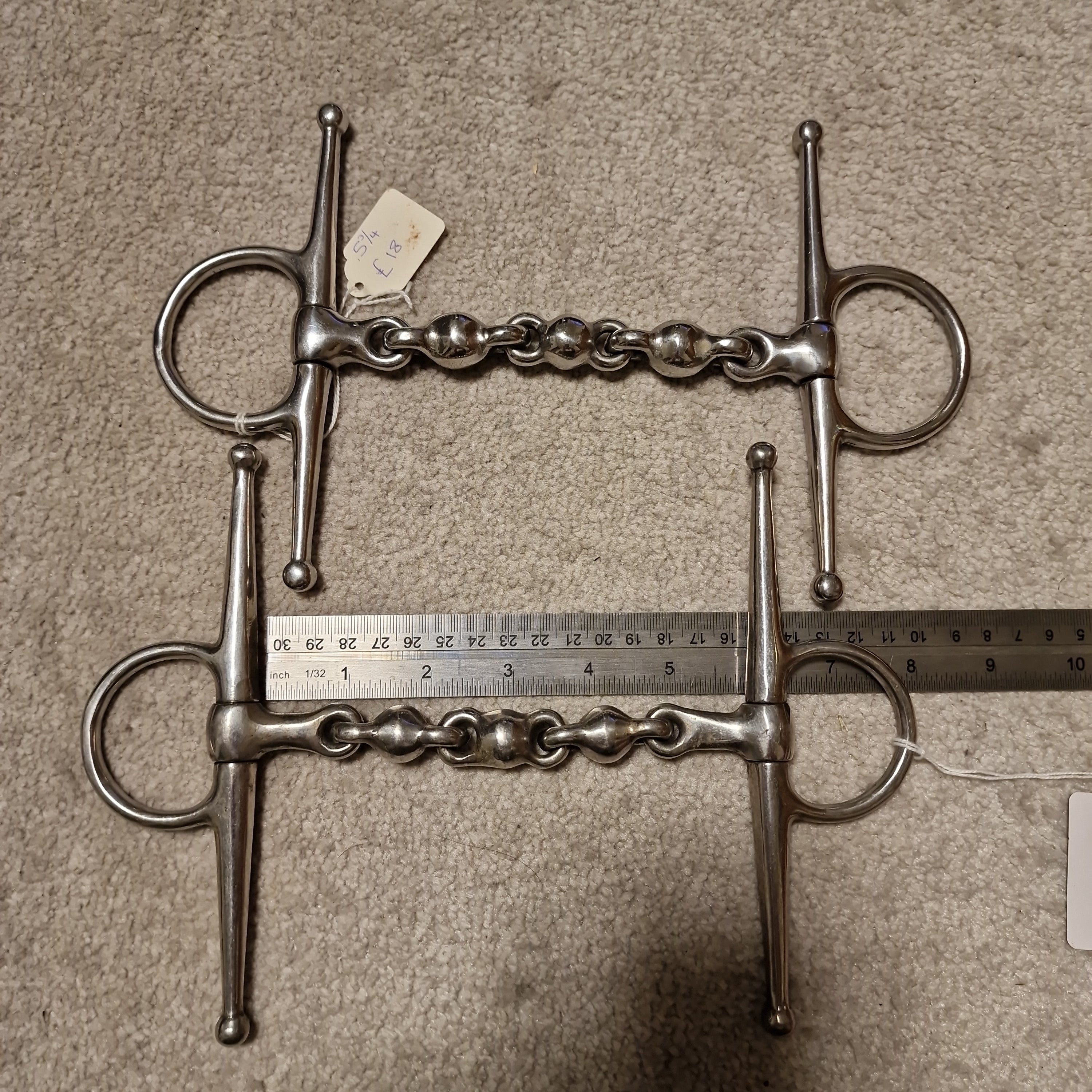 5.75" Full Cheek waterford snaffle bit B530 – The Bit Doctor