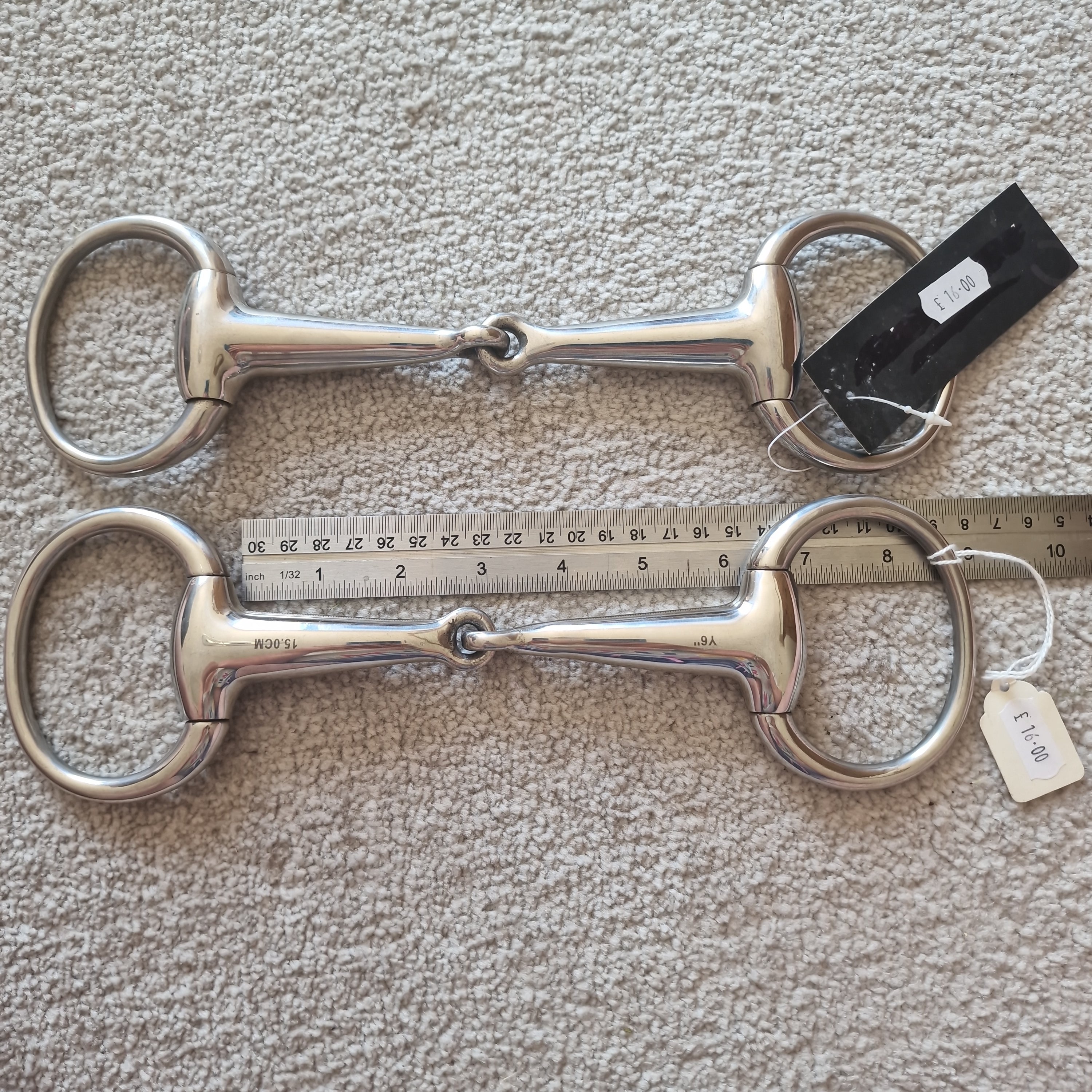 6" Shires Eggbutt Hollow Jointed snaffle bit B554 – The Bit Doctor