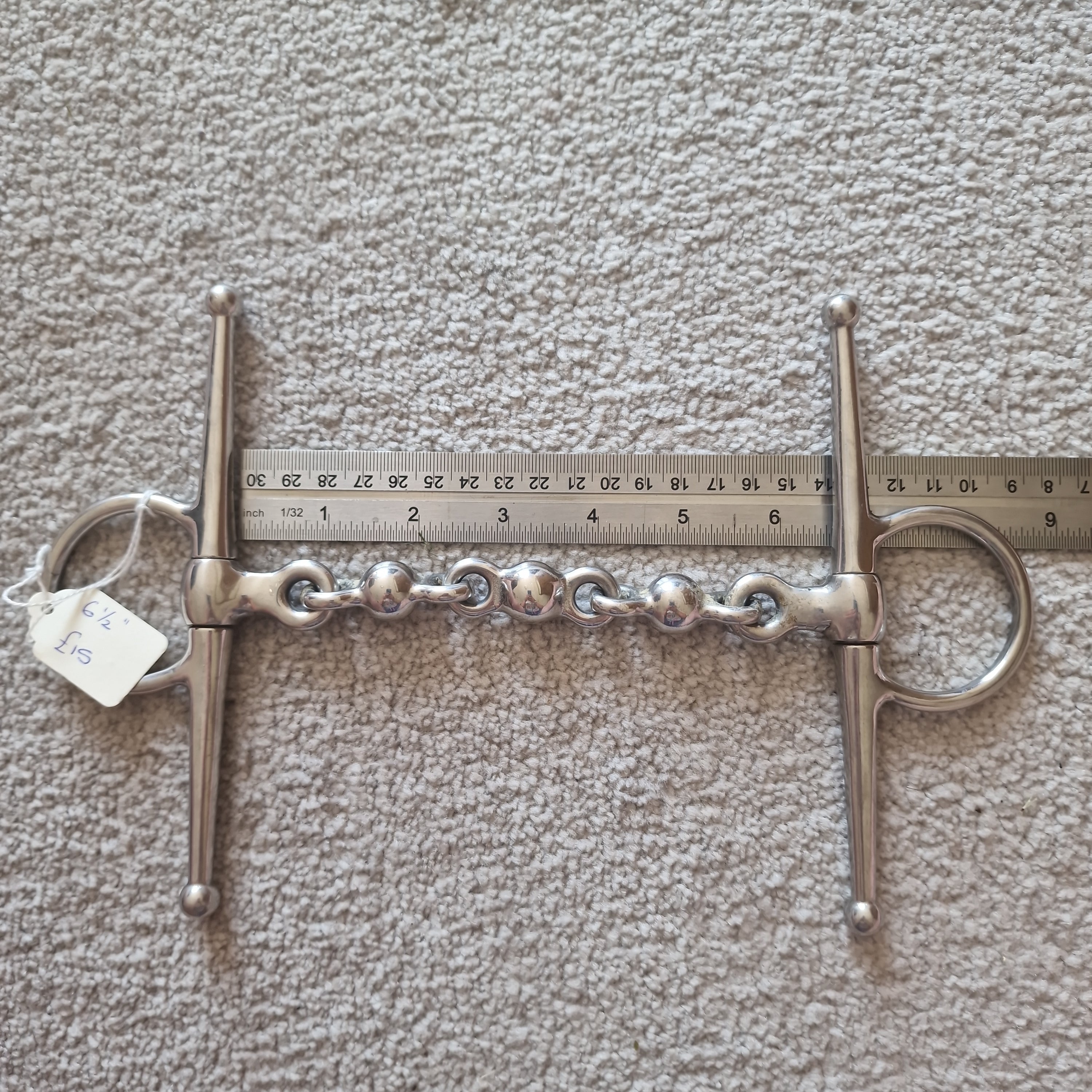 6.5" Full cheek waterford snaffle bit B562 – The Bit Doctor