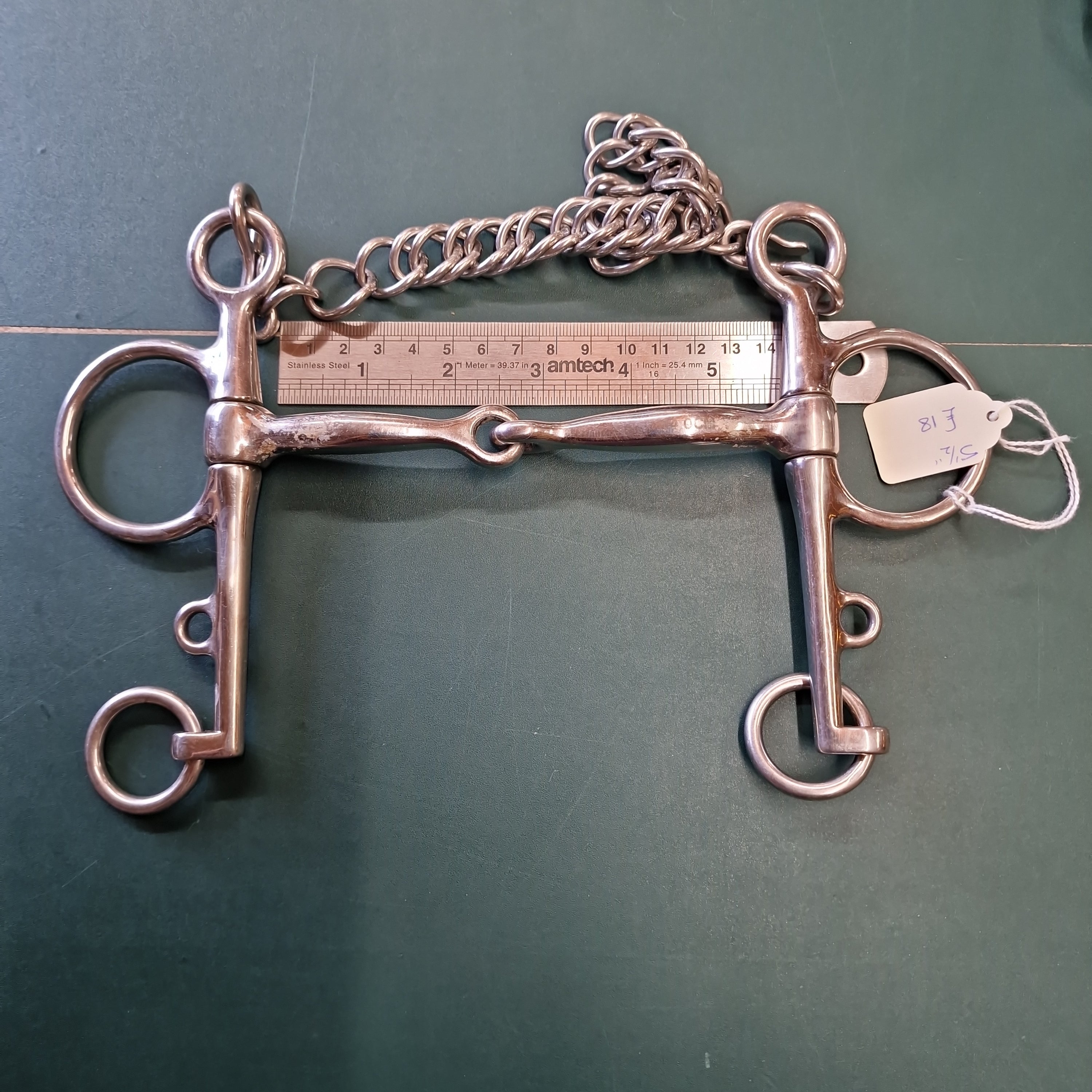 5.5" pelham jointed bit B633 – The Bit Doctor