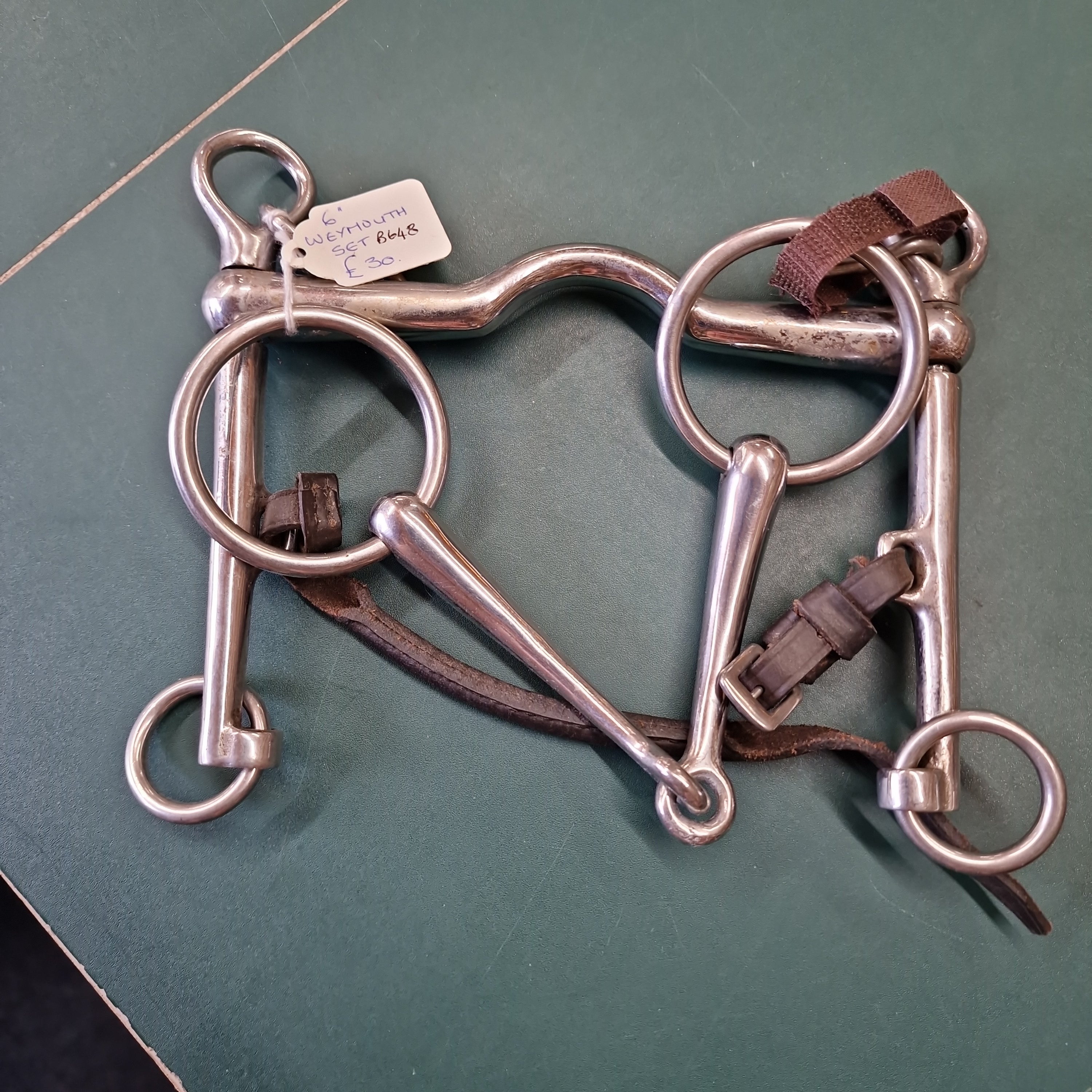 6" weymouth set double bit B648 – The Bit Doctor