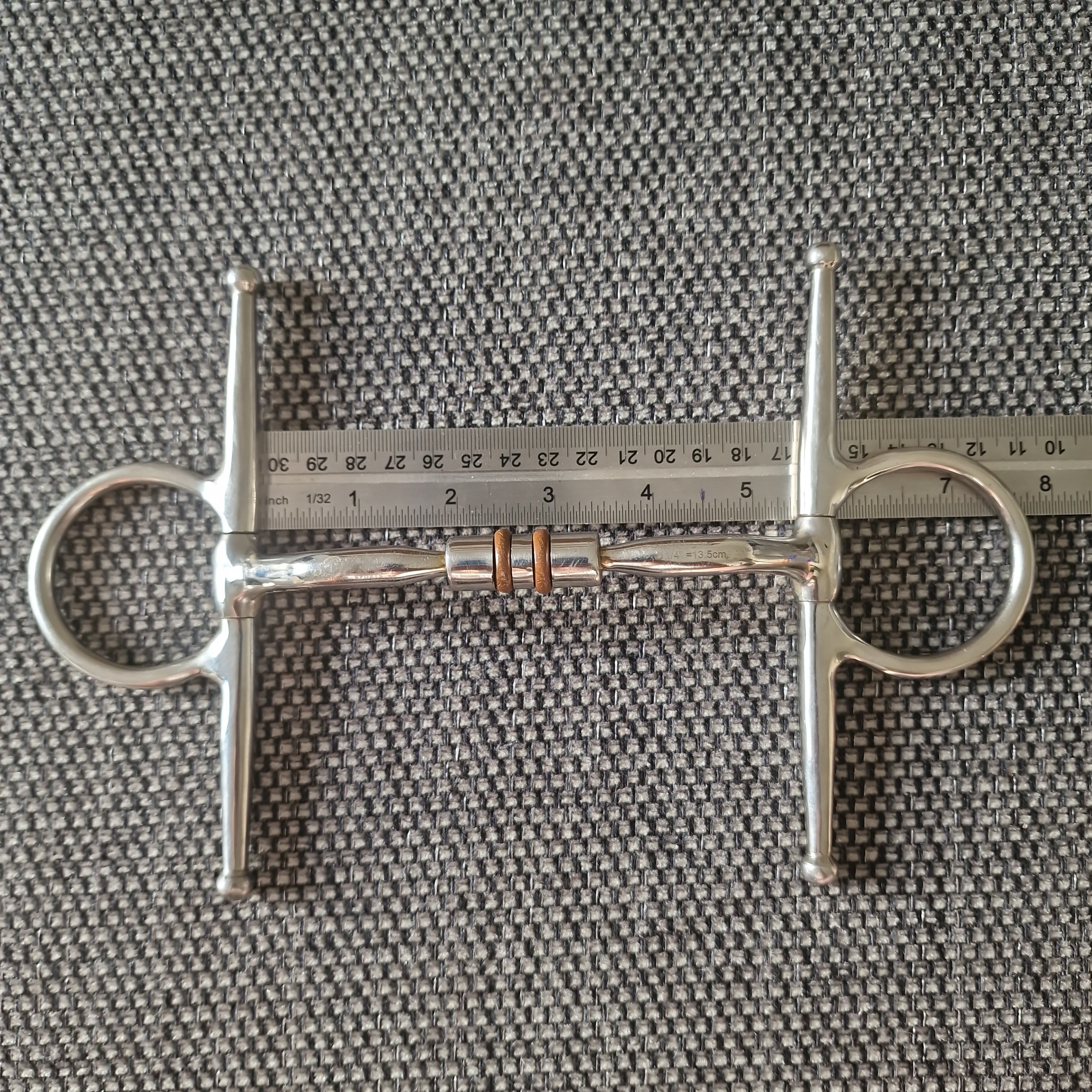 5.25" full cheek copper roller barrel snaffle bit B882 – The Bit Doctor