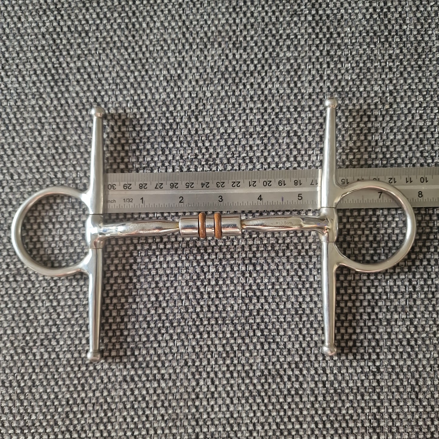 5.25" full cheek copper roller barrel snaffle bit B882 – The Bit Doctor