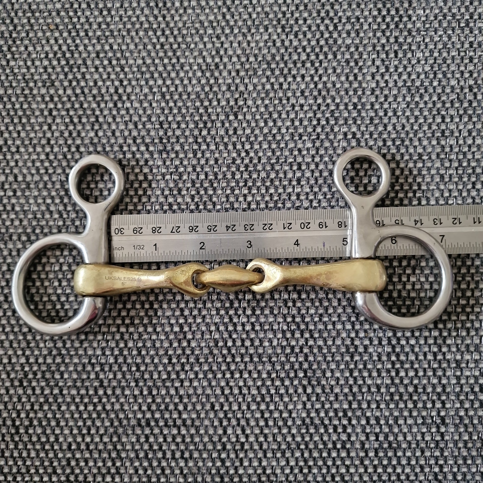 5" Hanging Cheek Copper Lozenge Anatomical snaffle Bit B914 – The Bit ...