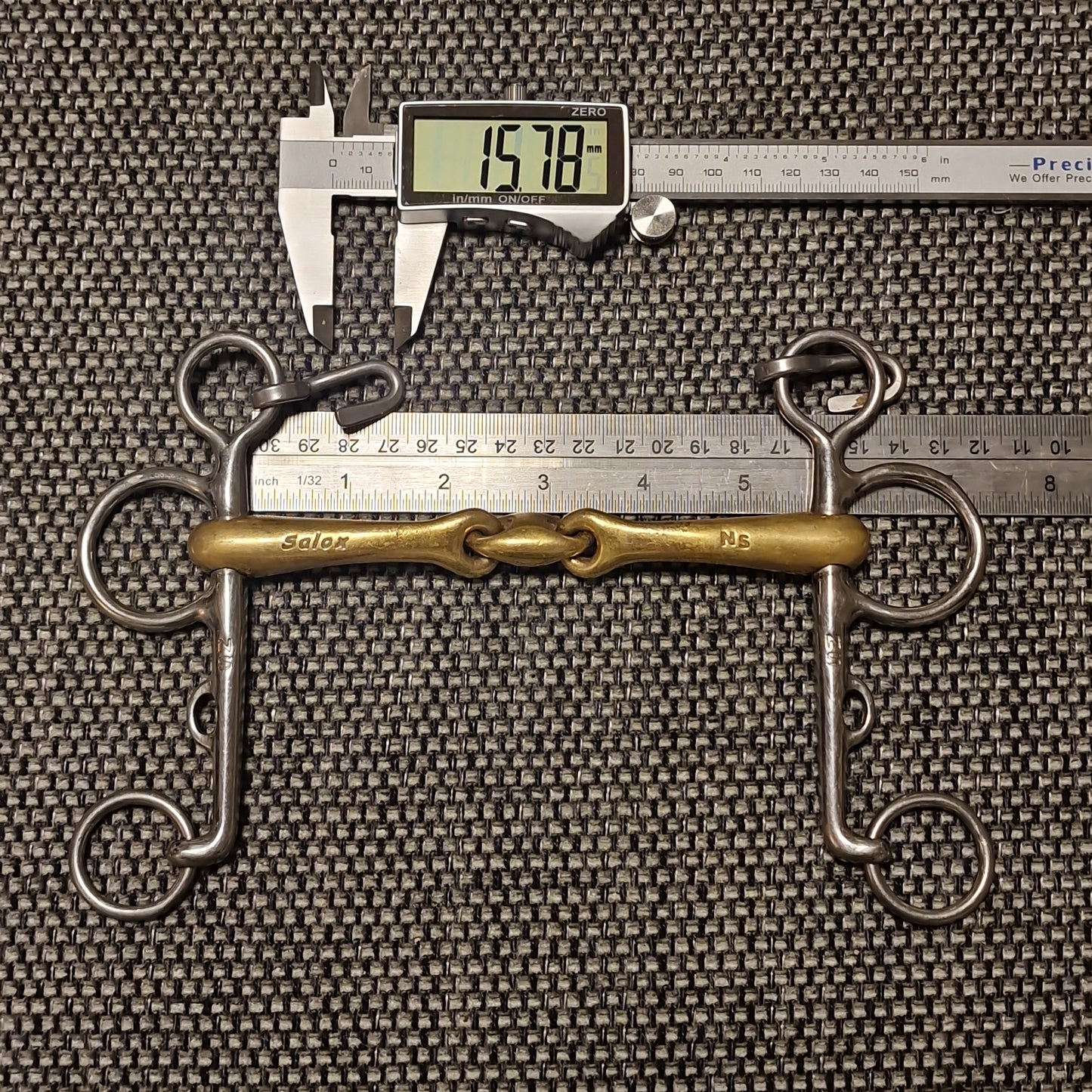 5.5" neue schule trans angle lozenge pelham bit B607 – The Bit Doctor