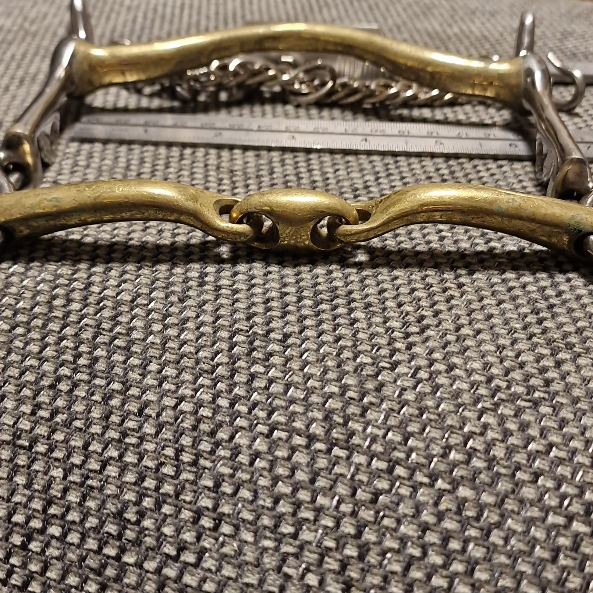 6" Copper curve anatomical Double bridle set weymouth bit B940 – The ...