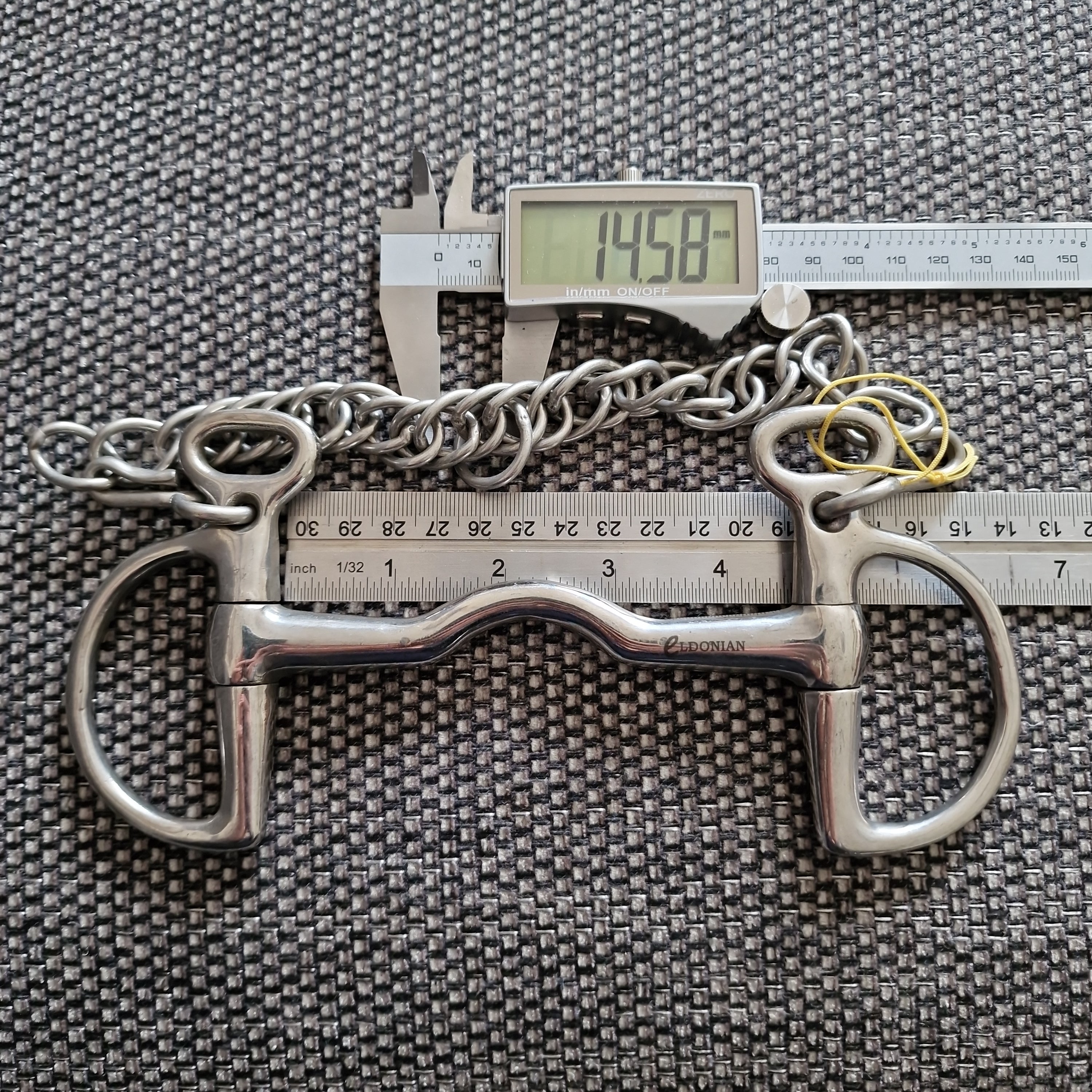 4.5" Eldonian Kimblewick Ported bit - new B1053 – The Bit Doctor