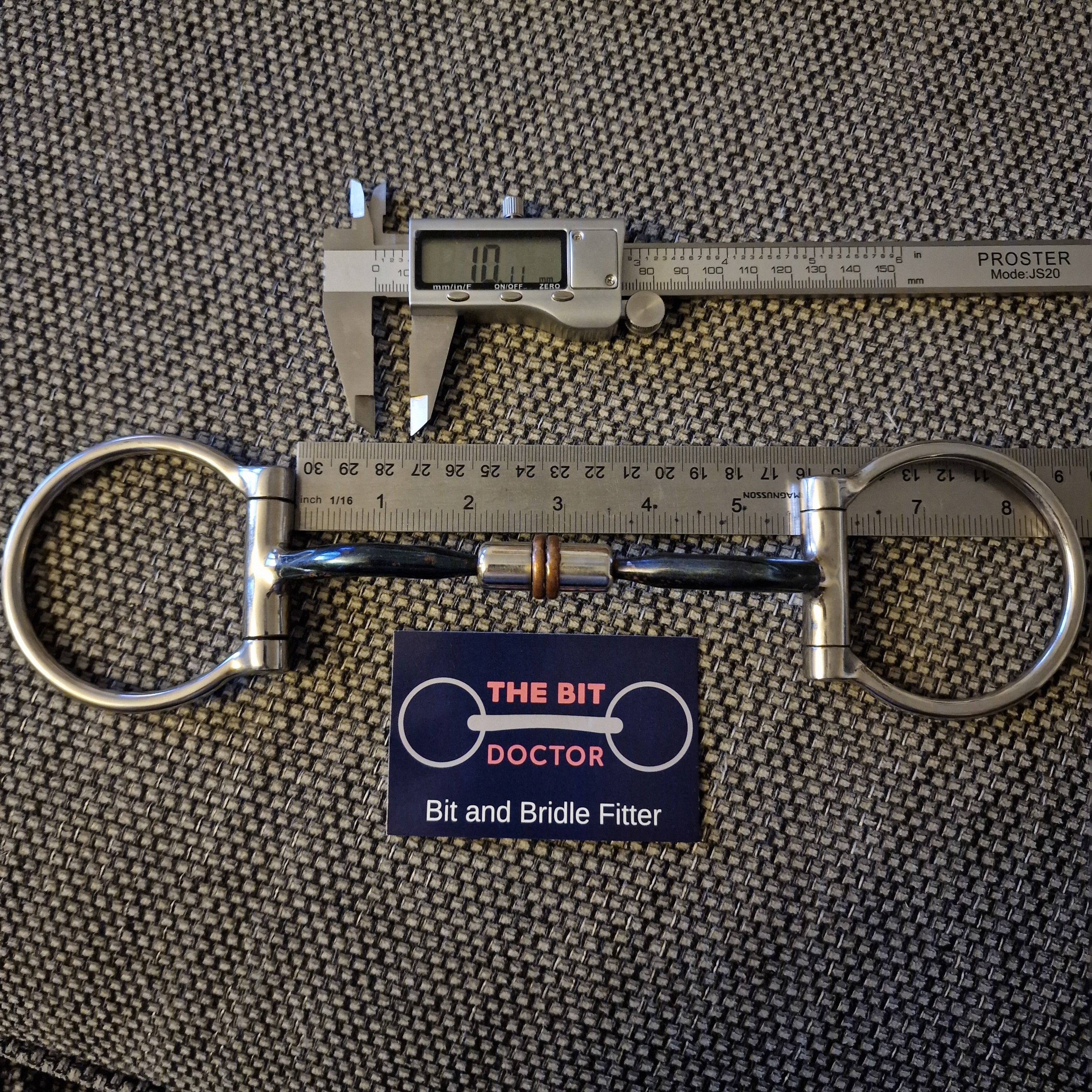 5.5" sweet iron d-ring mullen barrel snaffle bit B610 – The Bit Doctor