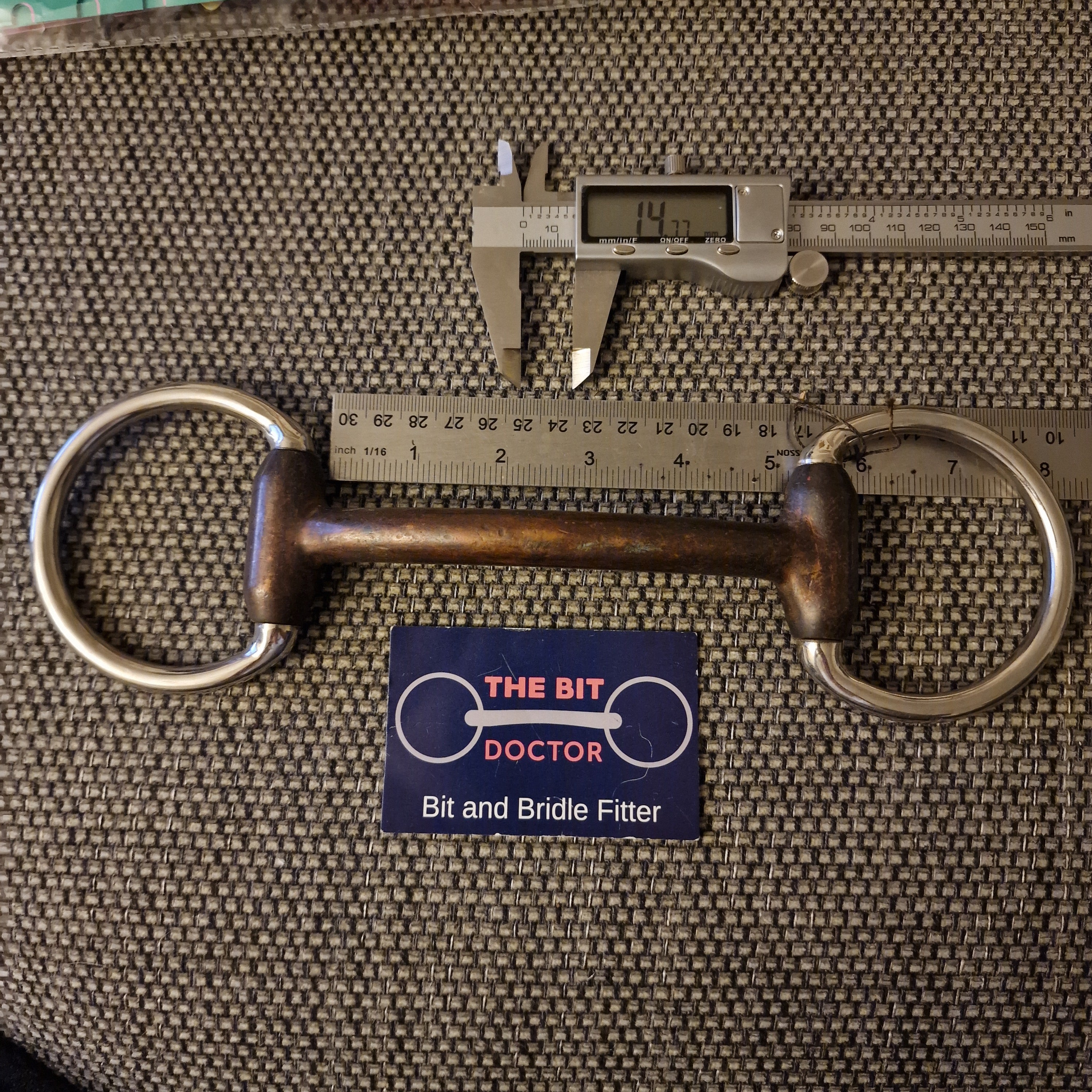 5" new weighted sweet iron mullen eggbutt snaffle bit B880 – The Bit Doctor
