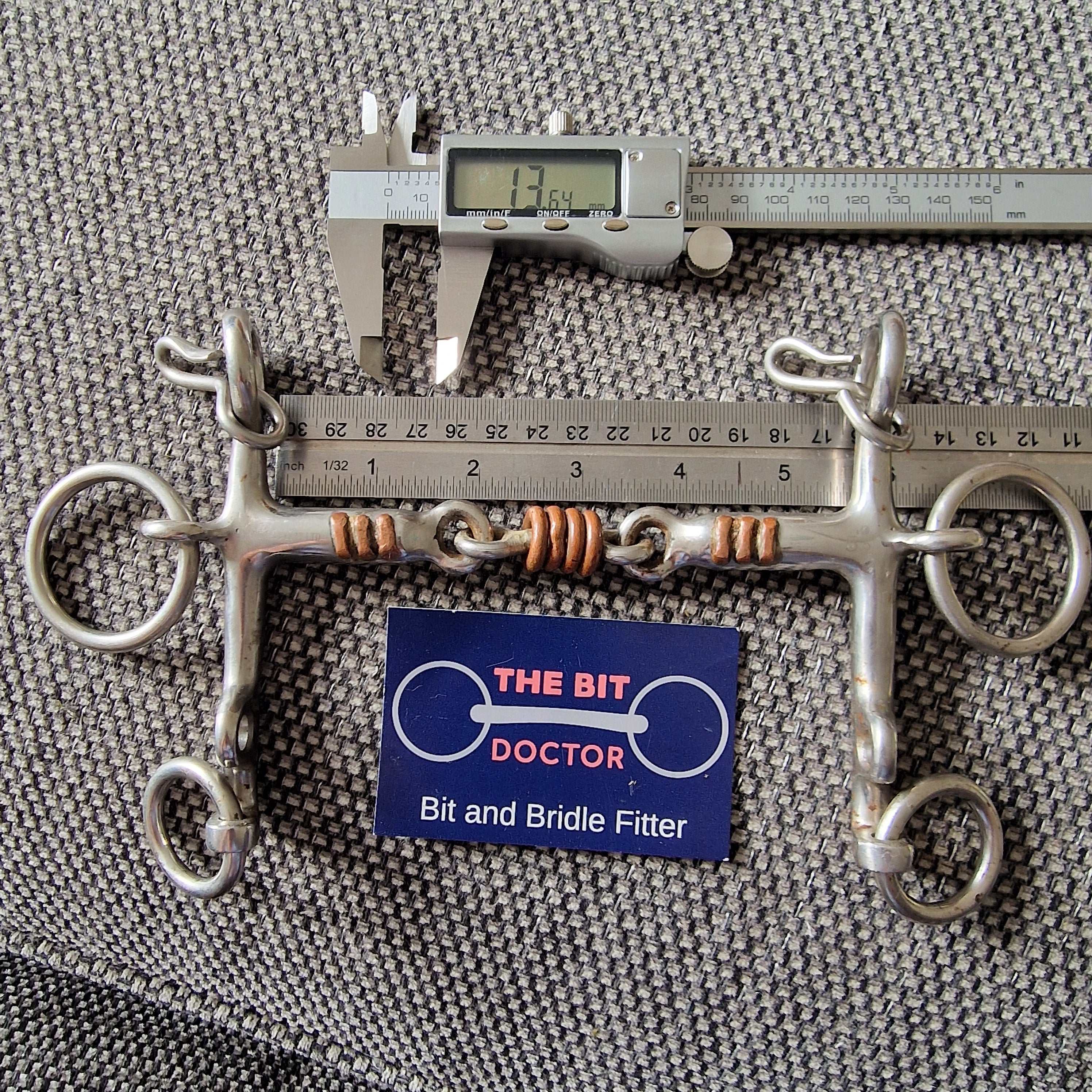 5.5" Fylde tom thumb show pelham Bit B1039 – The Bit Doctor