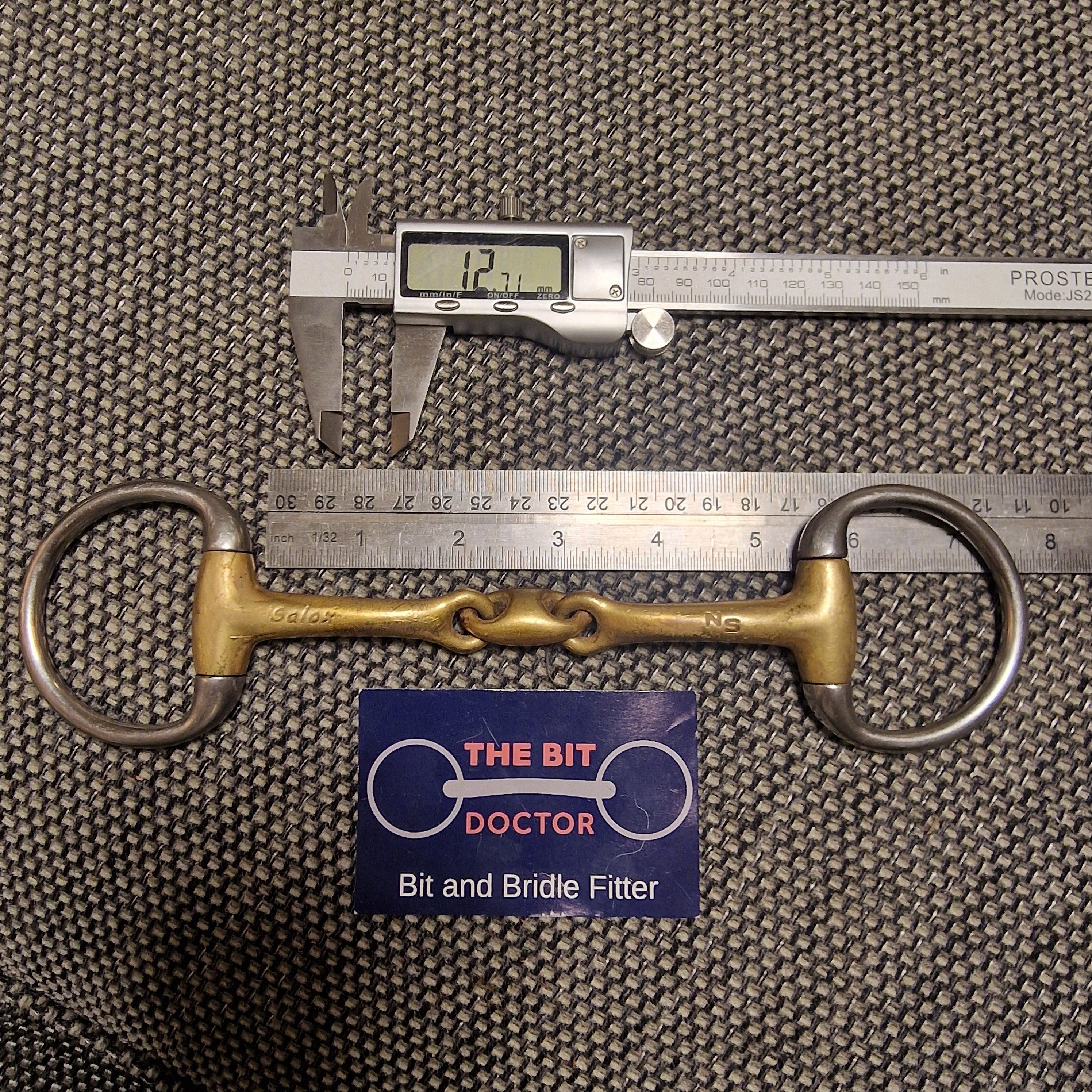 5.25" neue schule transangle lozenge eggbutt bradoon snaffle bit B1240 ...