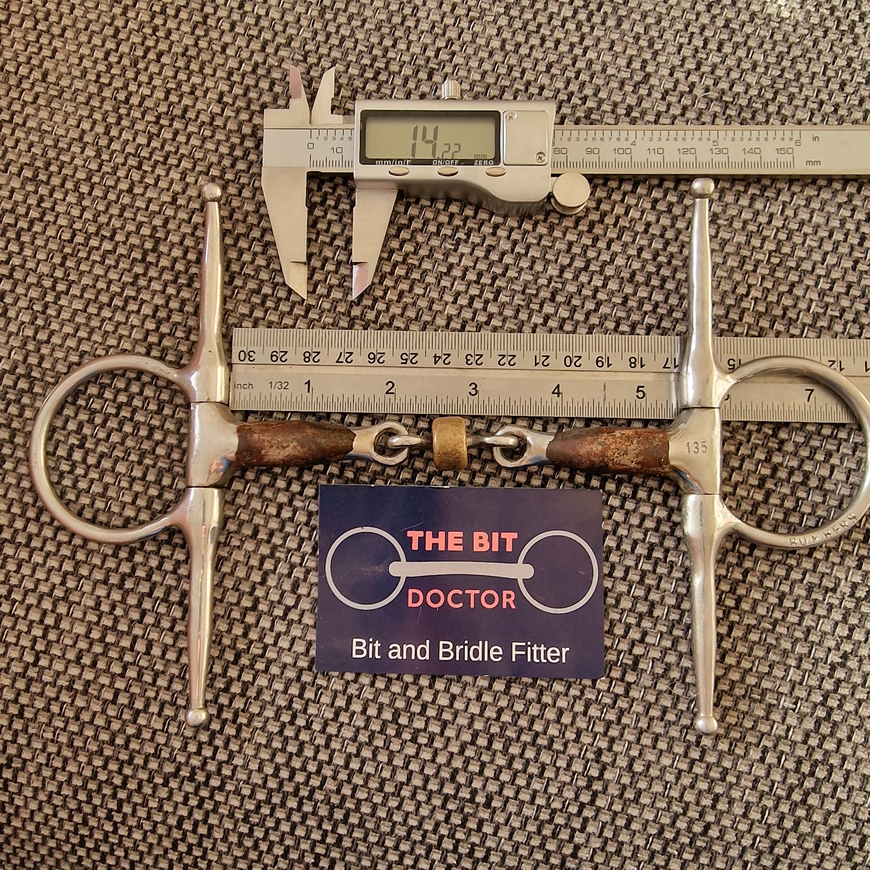 5.25" Bombers buster roller full cheek snaffle bit B539 – The Bit Doctor